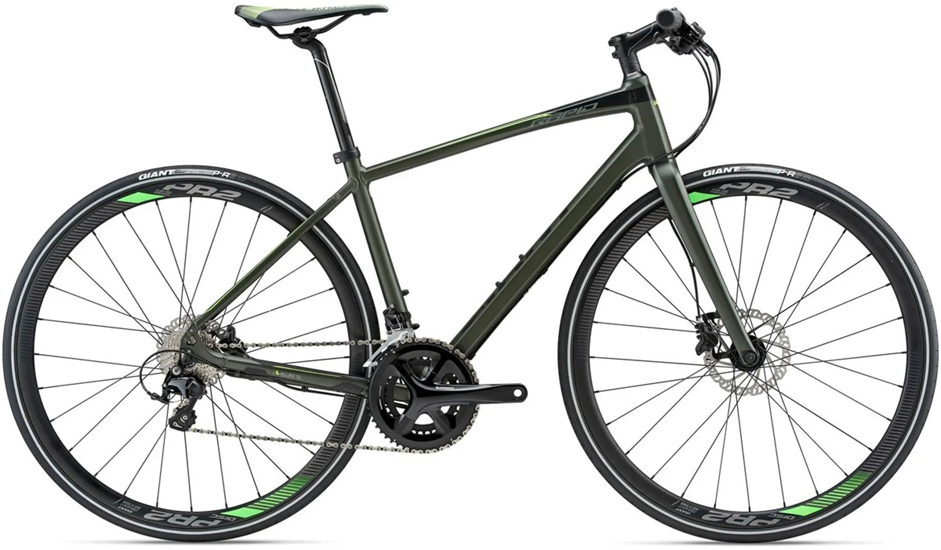 2018 Giant Rapid 0 Mens Hybrid Bike Dark Green/ Black