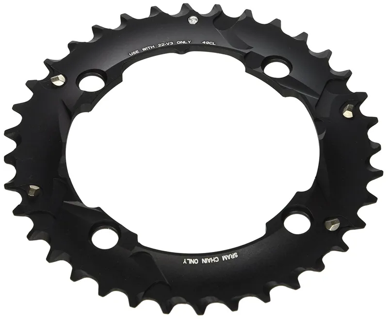 SRAM Chainring MTB 36T 104 S1 49 Chainline AL5 2x10 No Pin 36 22 10 Speed