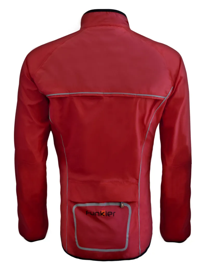 Funkier Cyclone WJ-1317 Mens Waterproof Rain Jacket - Red
