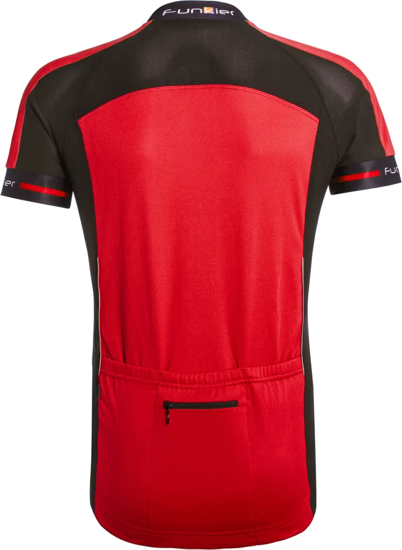 Funkier Stream Mens Short Sleeve Active Jersey - Red