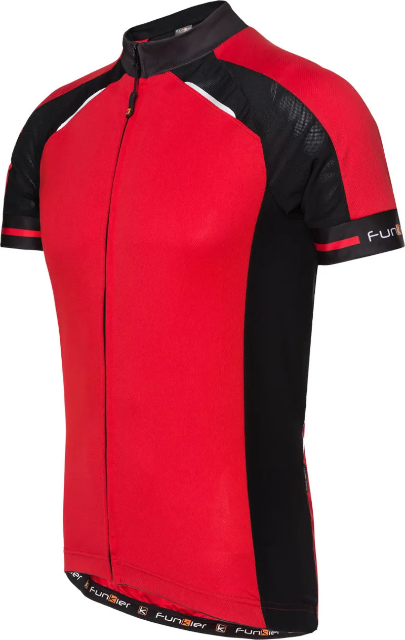 Funkier Stream Mens Short Sleeve Active Jersey - Red