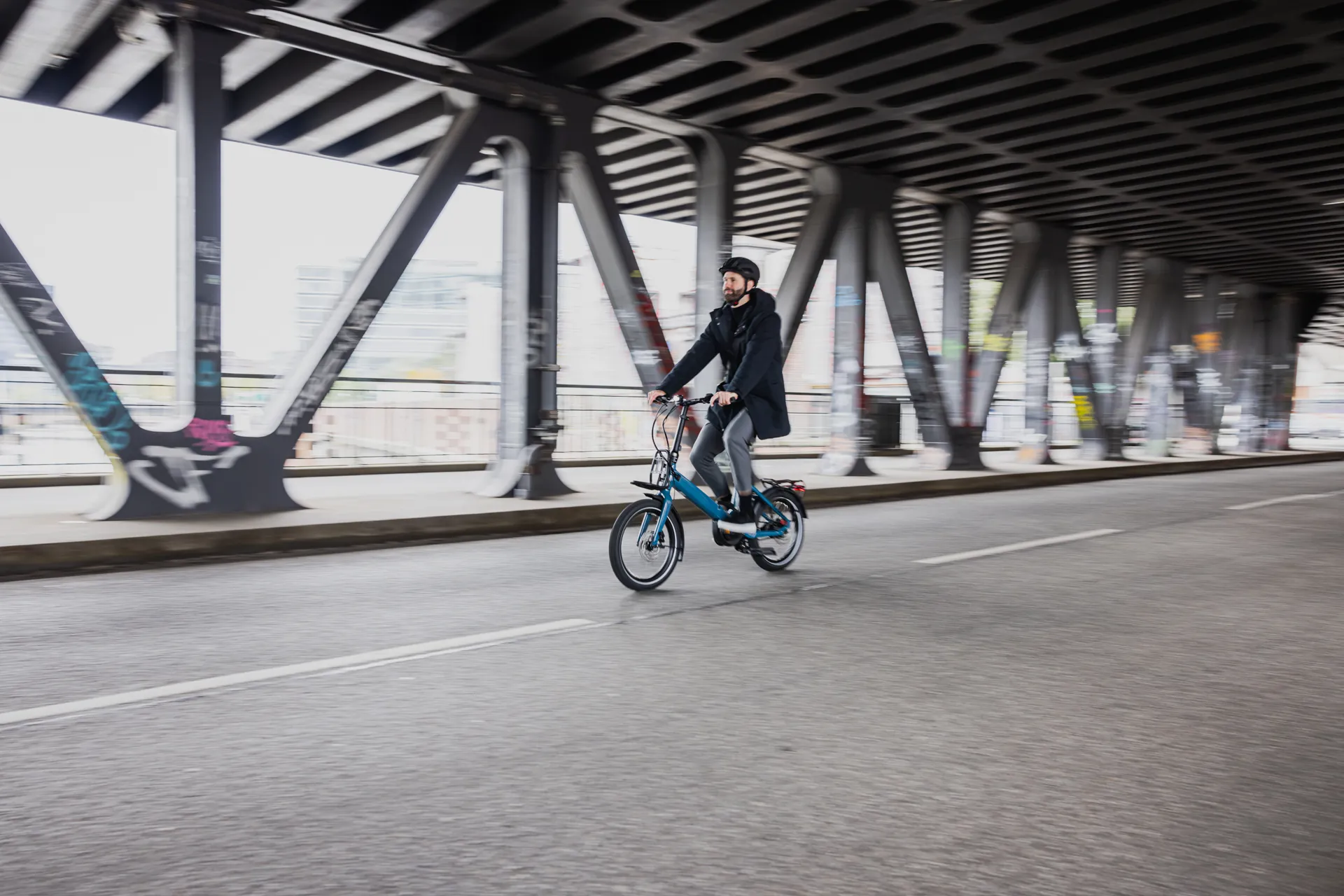 2025 Cube Fold Hybrid 500 Electric Folding Hybrid Bike - Sage