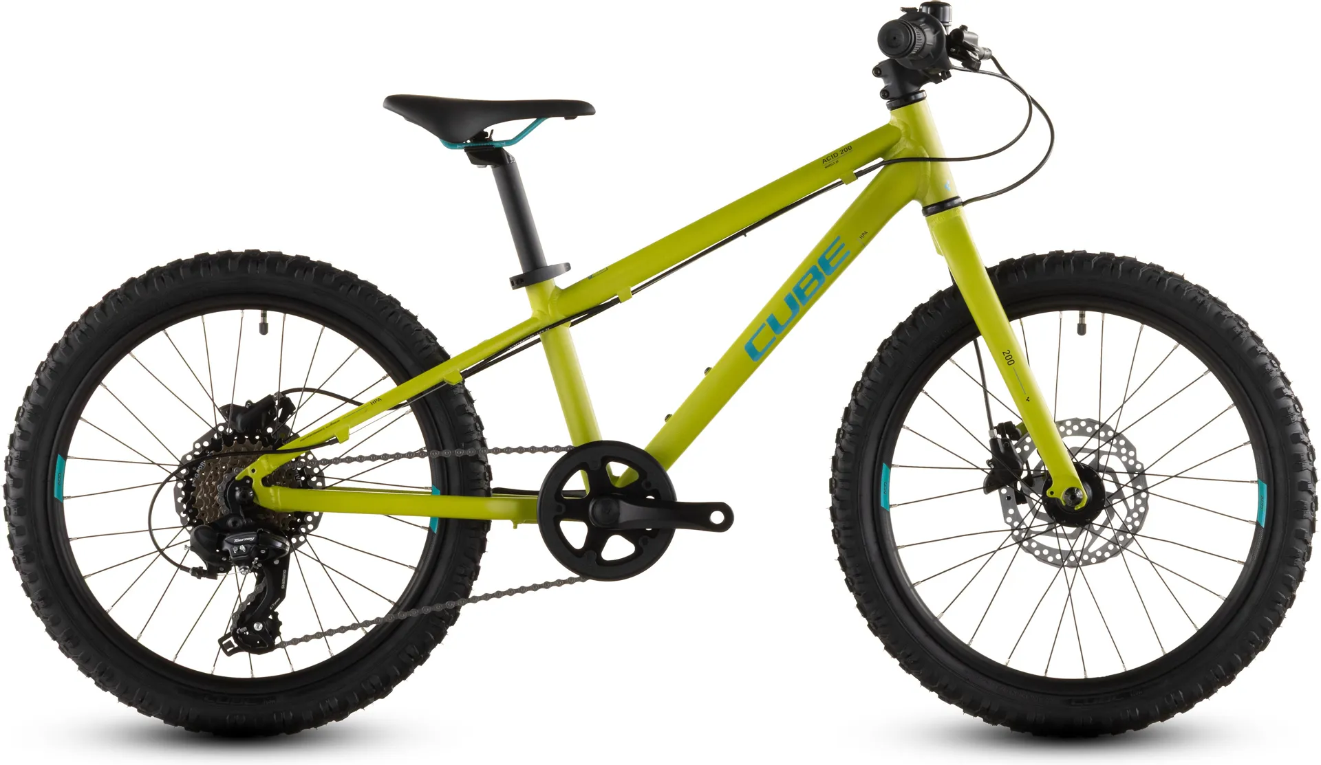 2026 Cube Acid 200 Disc Kids Mountain Bike - Lizard/Blue