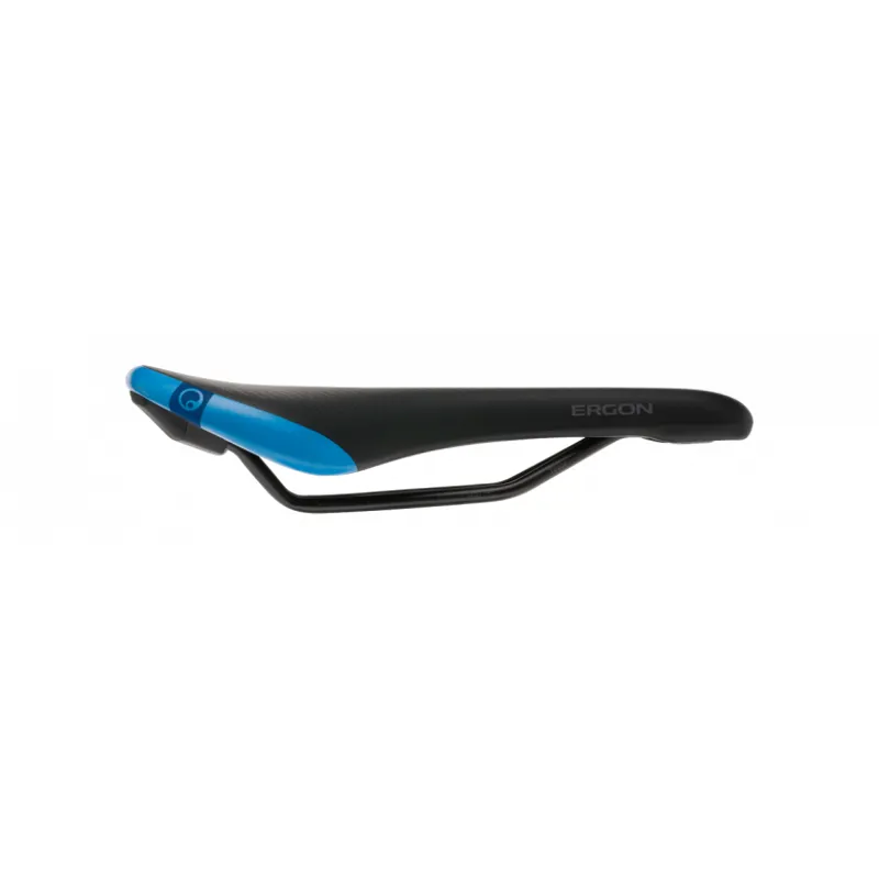 Ergon SM Pro Mens Mountain Bike Saddle Black Blue