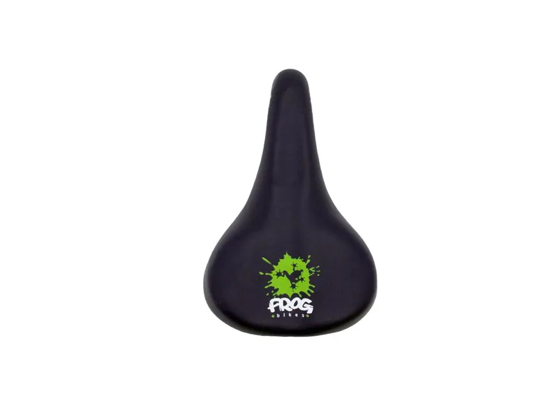 Frog Bikes Kids Saddle 61 to 69 - Green Frog Splat Logo