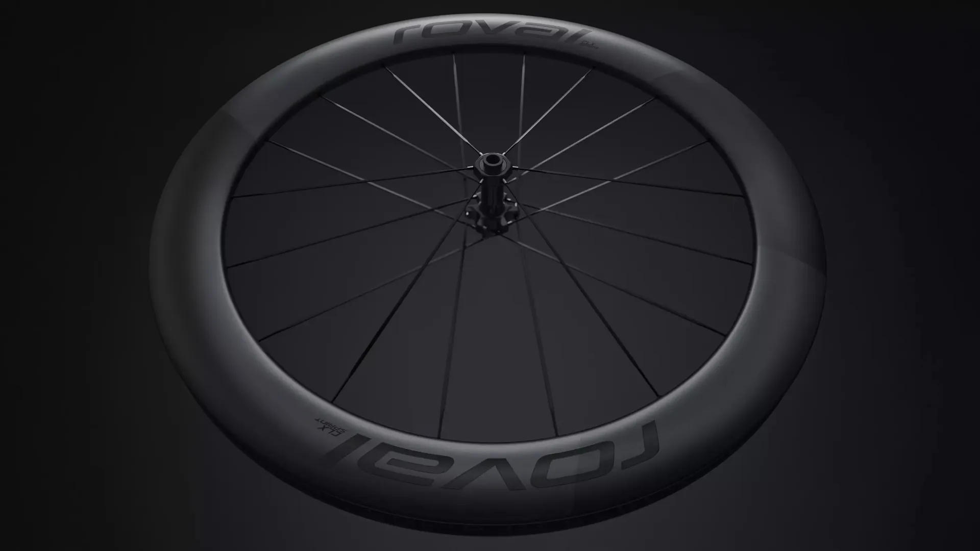 Roval Rapide Sprint CLX 700c Front Road Bike Wheel - Gloss Carbon