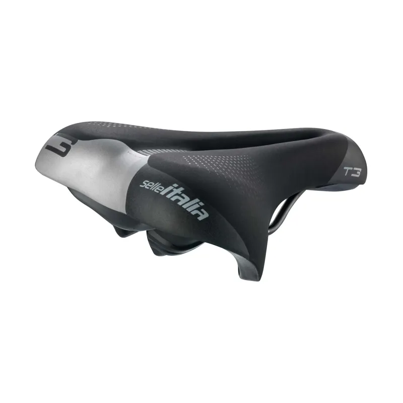 Selle Italia T 3 Flow Commuter Bike Saddle S2 Black