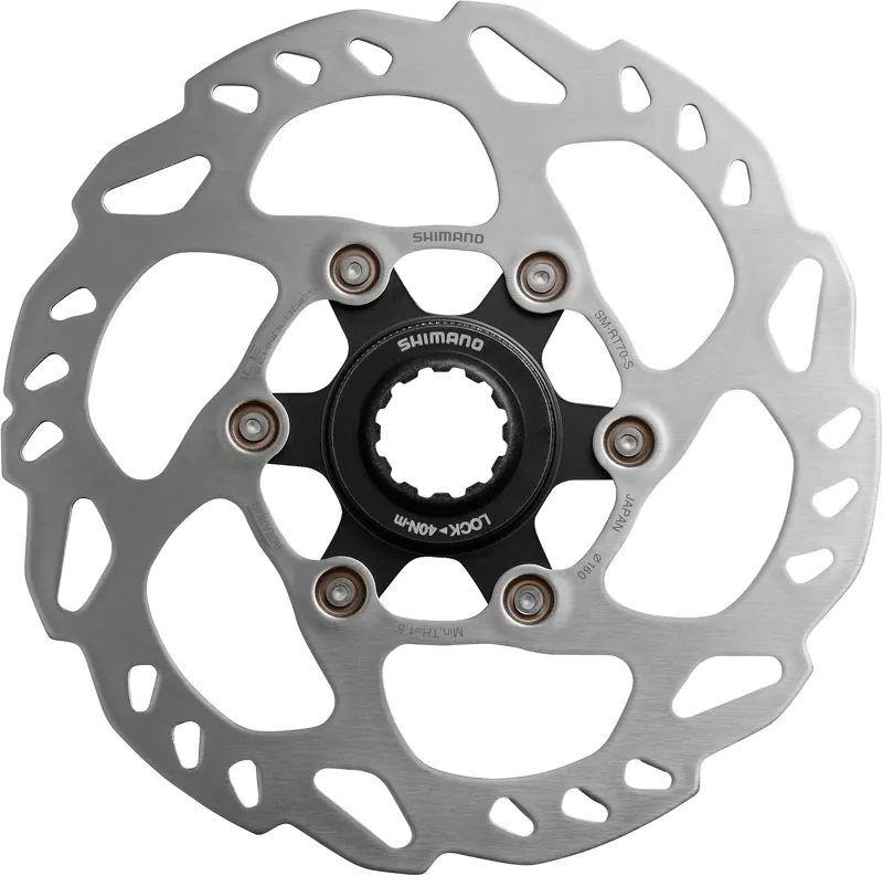Shimano SM RT70 CL Disc Rotor w Internal Lockring Ice Tech 160mm