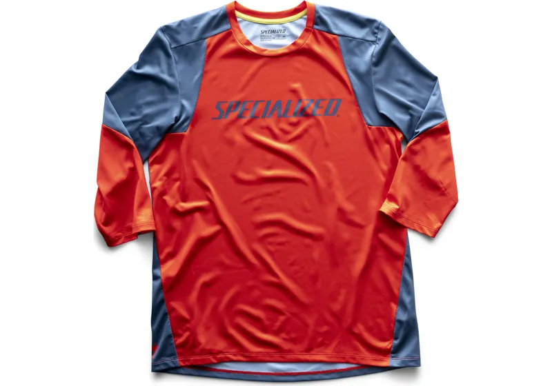 Specialized Enduro Three Quarter Sleeve Jersey Red Storm Grey