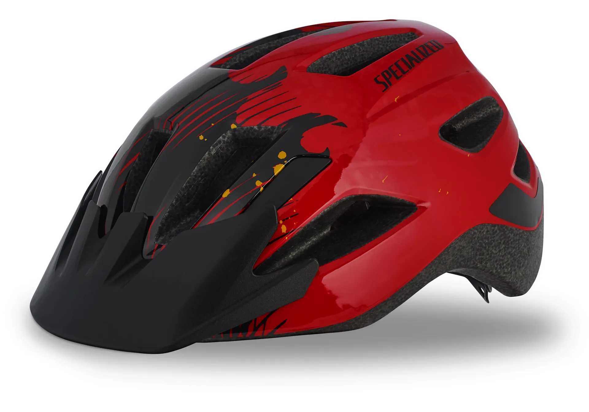 2018 Specialized Shuffle Child LED Helmet Red/ Black Flames