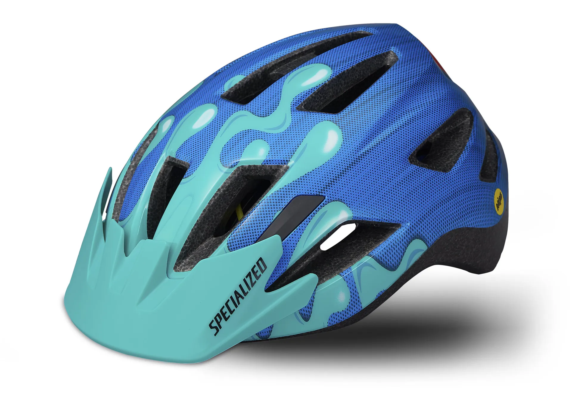 2019 Specialized Shuffle Youth LED MIPS Kids Helmet - Neon Blue
